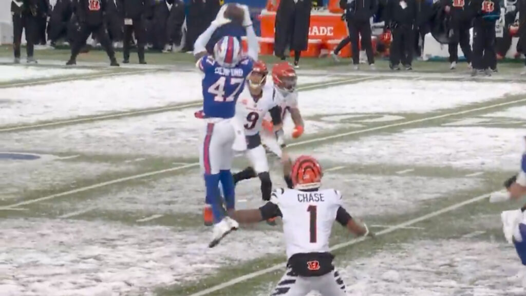 Bills’ Christian Benford Secures Stunning Pick-Six Against Bengals