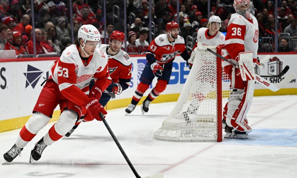 Red Wings Dominate Capitals 5-2, Extend Atlantic Division Lead